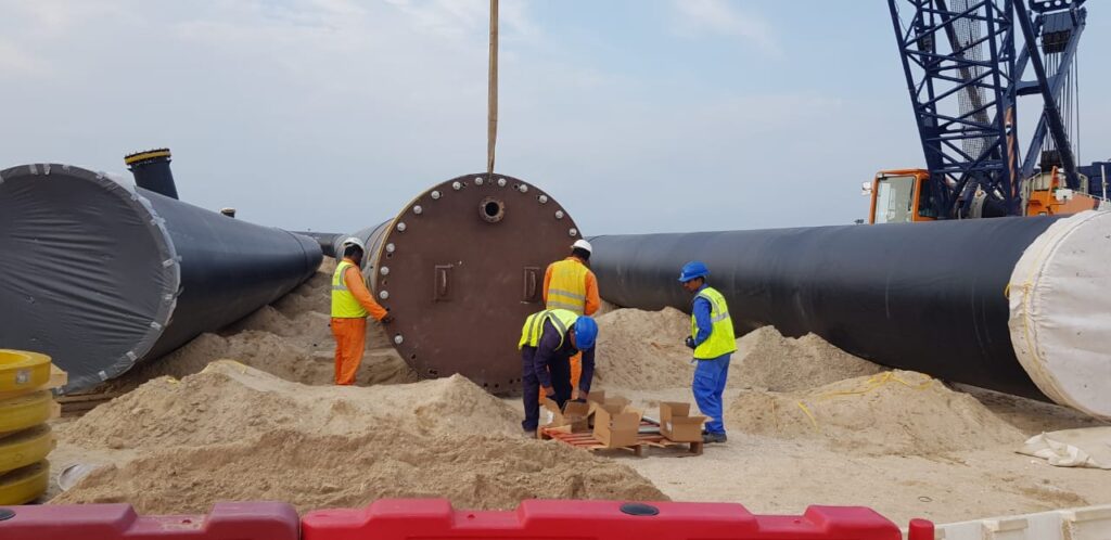 Desalination Plant Intake and Outfall Pipeline - Union Dredgers
